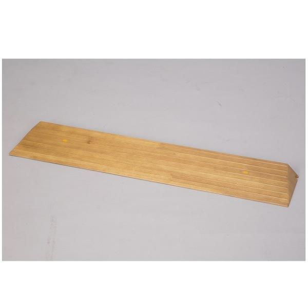 メーカー直送品【送料無料(沖縄・北海道、一部地域除く)】・お部屋に調和する木目仕様です。　木製は、特殊塗料ですべりにくい仕上げ、側面からのつまずきを防ぐ端末形状にしております。　高さは微調整可能です。●サイズ／幅17.1×長さ90×高さ4....