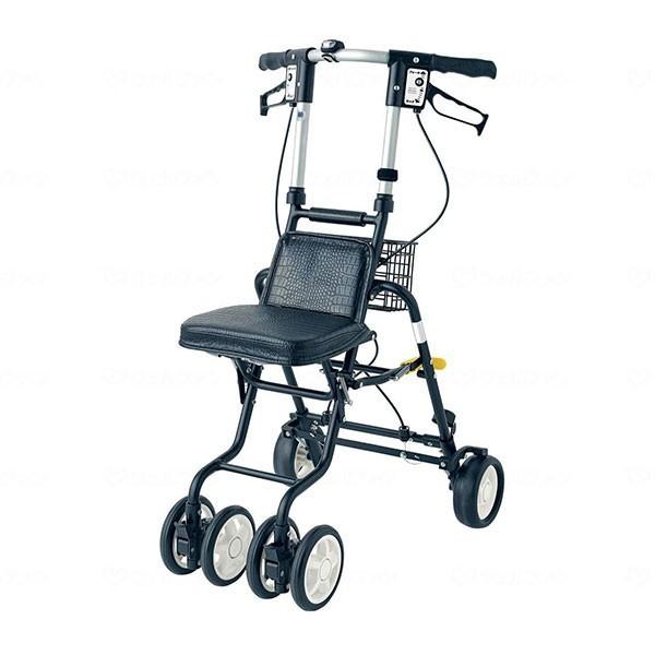 ・男性向けシルバーカー。・握るとブレーキ、押し下げると駐車ストッパ。・キャスターの回転を固定（0度）と方向転換もスムーズな左右各60度の回転を選んで使うことが可能。・取り外し可能のライト付き！点灯と点滅の切り替えが指で操作できます。・折りた...