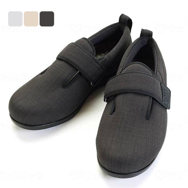 ●サイズ／S：21.0〜21.5cm、M：22.0〜22.5cm、L：23.0〜23.5cm、LL：24.0〜24.5cm、3L：25.0〜25.5cm●ワイズ／3E●重量（片方Lサイズ）／3E：約180g●素材／表・内：ポリエステル、靴底...