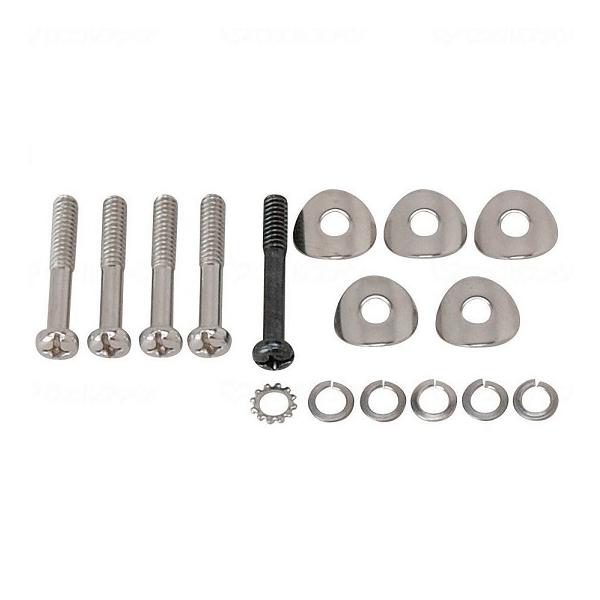 ●部品詳細：短ネジ（4）、中ネジ（1）、波形座金（5）、バネ座金（5）、歯付座金（1）メーカー：アロン化成