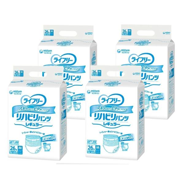 ●入数／26枚×4袋(1ケース)●ウエストサイズ／60〜85cm●吸水量目安／約300cc●日常生活動作レベル／1_一人で歩けるメーカー：ユニ・チャーム　※リニューアルに伴い、パッケージ・内容等予告なく変更する場合がございます。　予めご了承...