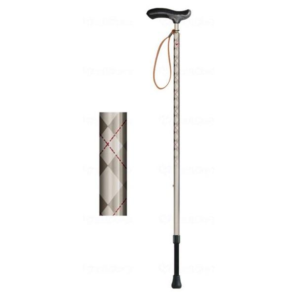 ●サイズ／長さ75〜90cm（7段階／2.5cm）、グリップ長さ：12.5cm、ゴムチップ底径：3.0cm●パイプ径／上部：1.8cm、下部：1.6cm●重さ／245g●材質／グリップ：PP・エラストマー、シャフト：アルミ●適応ゴムチップ内...