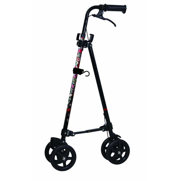 ●サイズ【使用時】幅17×奥行45×高さ76〜88cm（5段階調節・3cmピッチ）【折畳時】幅17×奥行27×高さ80〜89cm●重さ：約1.8kg●材質　グリップ：PP、エラストマー　フレーム：アルミニウム　車輪：PP（ホイール部）、EV...