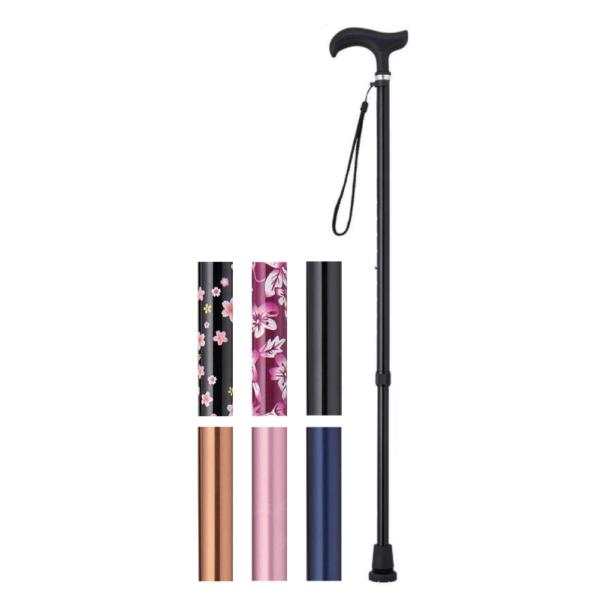 ●長さ：73〜93cm（約2.5cmピッチ）●パイプ径：手元21mm／杖先19mm●先ゴム底直径：4.5cm●材質：握り：ABS、TPR、PP　支柱：アルミ●重量：340gメーカー：ウェルファン※リニューアルに伴い、パッケージ・内容等予告な...