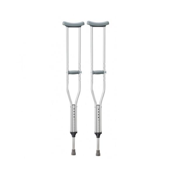 ●サイズ／（長さ）M：114〜134cm（9段階／2.5cm）、脇パッド：幅19cm●サイズ（身長）／M：約157〜178cm●重さ（1本）／M：820g●材質／本体：アルミ・PP、横木カバー・握り部・杖先：TPR●生産国／中国メーカー：竹...