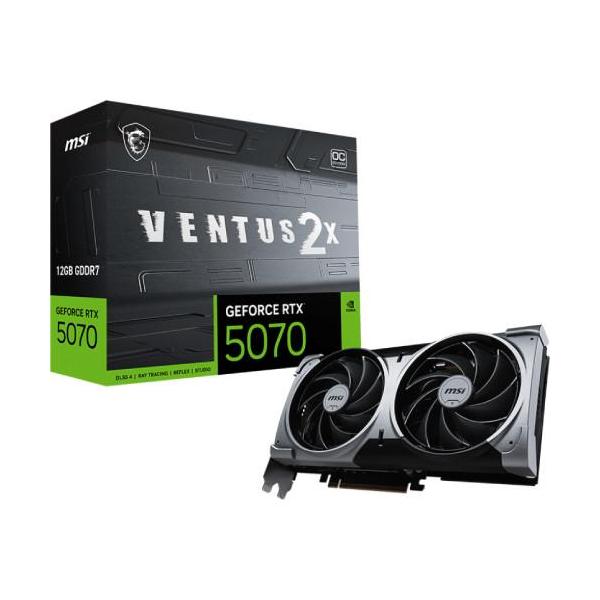 搭載チップ：NVIDIA/GeForce RTX 5070 バスインターフェイス：PCI Express 5.0 x16 モニタ端子：HDMI2.1b x1/DisplayPort2.1b x3 メモリ：GDDR7/12GB 消費電力：250W