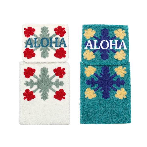 ハワイアンキルト調のロールペーパーホルダー。マナ(魂)が宿るキルトのあたたかいデザインがあなたを癒してくれます。ハワイアンキルトにおける一番の象徴は「真心あるおもてなし」。ふわふわとしたサガラ刺しゅうでトイレ空間を一気におもてなしの空間に。...