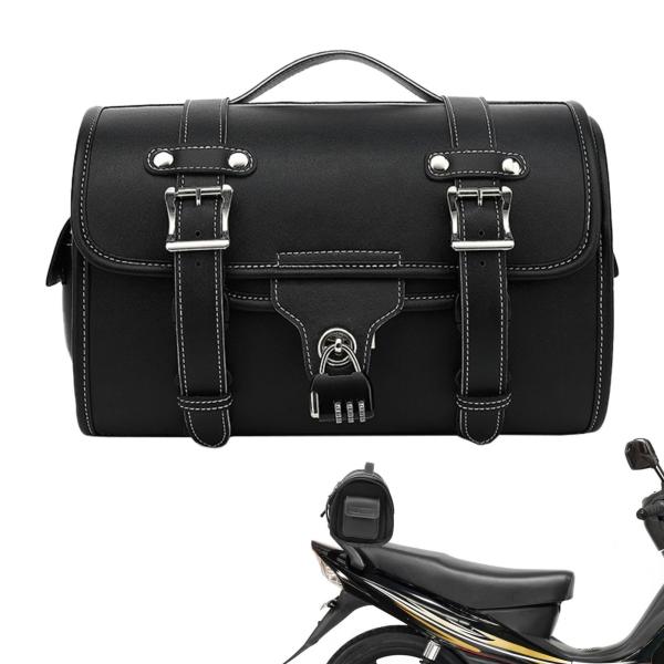 ?傷つきにくいレザー生地: オートバイのテールバッグは、破れにくい優れたレザー生地で長持ちするように作られており、貴重品を風雨から守ります。傷がつきにくい表面は耐久性と優れた耐水性と耐摩耗性を保証し、悪天候や荒れた乗り物から持ち物を守ります...