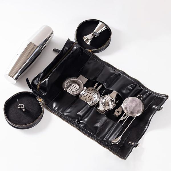 【カクテルシェーカー14点セット】バーテンダーツールセットには、700/600mlカクテルシェーカー*1、ポアラー*2、メジャーカップ30/50ml*1、バースプーン*1、穴あきスプーン*1、レモンゼスター*1、アイストング*1、栓抜き*1...