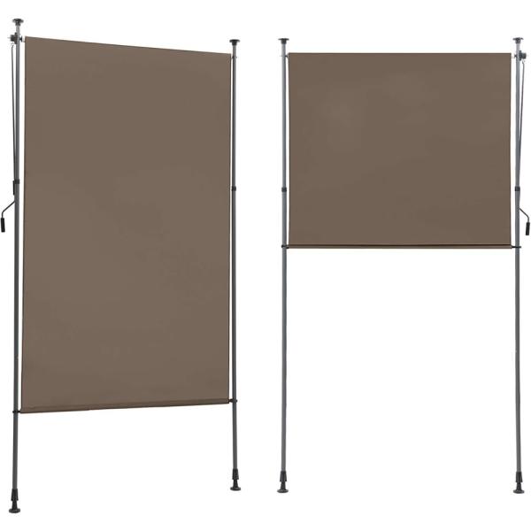 【高効率の日よけと断熱】日よけローラーブラインドは、太陽光と有害な紫外線の95％を効果的に遮断し、外部の熱を強力に遮断し、室温を大幅に下げます。暑い夏には、室内を常に涼しく保ちながら、光を調整して薄暗く柔らかな雰囲気を演出し、プライベートで...