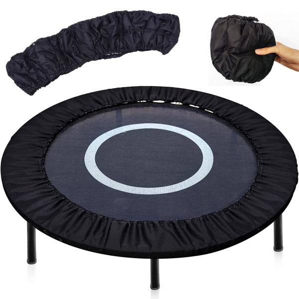 【3層構造の素材】：交換用トランポリンカバー102cmは、厚手の600Dオックスフォード生地、スポンジ、PEでできています。オックスフォード生地は耐久性があり、長期間の使用に耐えることができます。トランポリンにペットがとまっていても、引き裂...