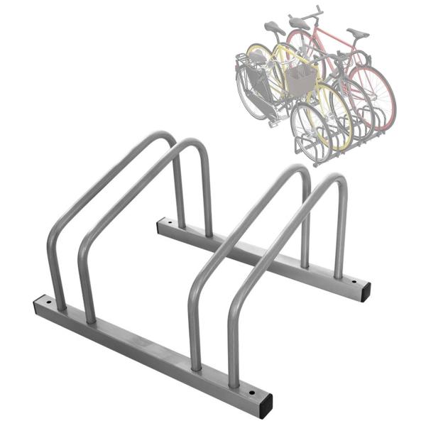 【応用が広い】会社や塾、店先、店舗の駐輪スペースの整頓におすすめ！ロードバイクから電動自転車まで様々なタイプの自転車がお使い頂ける、前輪タイヤを差し込むだけのスタンドです。タイヤ幅は5cmまで対応可能。前輪を差し込むだけでしっかりホールド、...