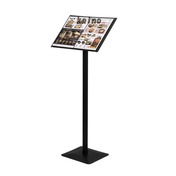 頑丈で耐久性があります：立て看板頑丈な鋼板製で、重さ6.2kg、耐圧性、耐衝撃性、耐風性に優れ、屋外の厳しい天候でもしっかりと立つことができます2種類のディスプレイオプシ: スタンドボード ョン A3サイズ以上のポスターを掲示できるフロアス...