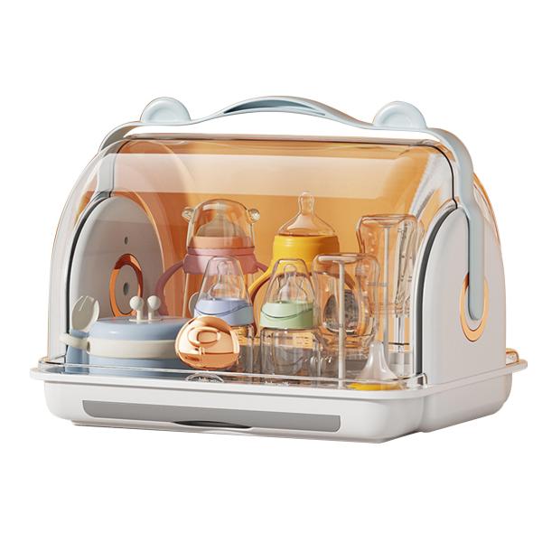 乳児用哺乳瓶の乾燥に最適: このラックは、哺乳瓶やその付属品を清潔に乾燥させるのに最適な設計になっています。省スペース設計: コンパクトな設計で、キッチンカウンターや収納棚にすっきりと収まります。ドリップトレイ付き: 水滴が落ちても簡単に拭...