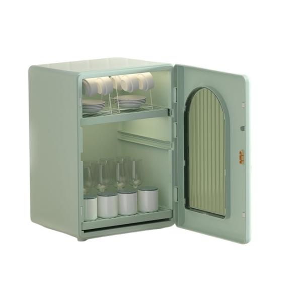 【製品仕樣】製品名:卓上食器棚サイズ:25*26*37cm（2段）、25*26*37cm（3段）カラー:グリーン、ベージュ素材:HIPS+PS【コンパクト・耐久性】コンパクトで、どこにも置けます。また、食材級の材料を採用して、汚物が残りにく...