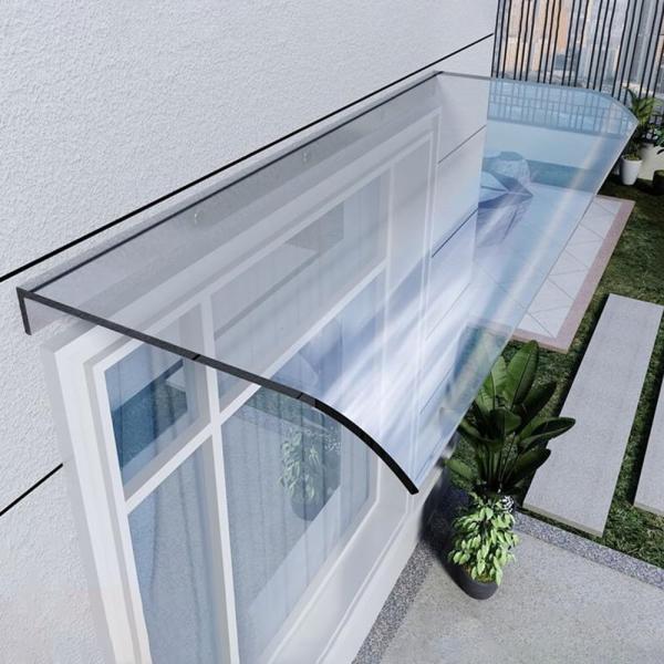 【風雨を恐れない】屋根庇 雨天でも自動洗浄、手間と心配を省きます。 雨水は曲面に沿って自然に流れ、エンデュランスボードは雨水で洗うと自然に汚れを落とすことができます。【採光・遮光】屋根庇 住宅庇高い光線透過率と同時に、表面の抗UVコーティン...