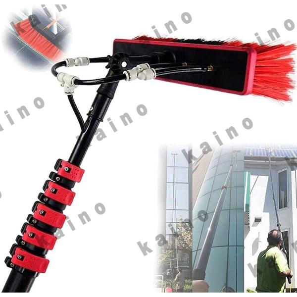 【給水の接続が簡単】給水ロッドは使いやすく、標準的な家庭用水源に接続し、蛇口をオンにするだけで、すぐに掃除できます。 真鍮のホースコネクターは、どんなホースコネクターでも庭のホースに簡単に接続でき、使いやすいです。【角度調整可能なブラシヘッ...