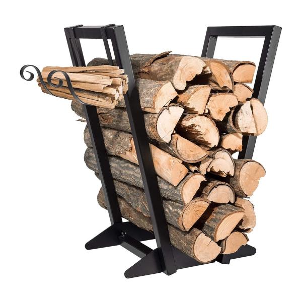 ?【強靭で安心感のある造り】薪の丸太ツールラックは錬鉄製で、より強力な収納ラックとツールが炎に耐えることができます。頑丈でエレガントな薪収納ラック、人間工学に基づいたハンドル、自宅の暖炉や屋外の暖炉に最適で、薪の束、すべての暖炉の道具用のフ...