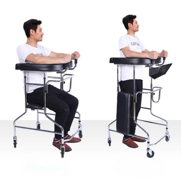 【安定性が私たちの優先事項です】：高い耐荷重と頑丈なフレーム，任意の表面を移動します。歩行補助装置は、障害のある歩行、脚と足のリハビリトレーニング、高齢者の歩行支援、および生活の質の向上に使用できます【高さ調節可能＆】：高さは10段階で調節...