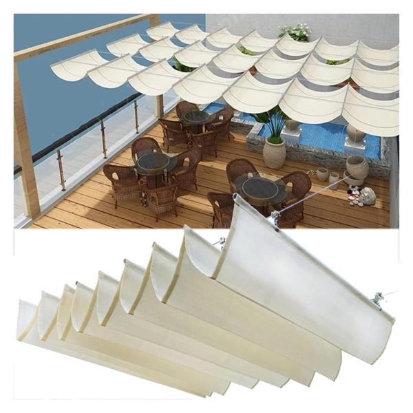 【簡単な取り付け】：取り付けに必要なものはほとんどすべて揃っています。パッケージに含まれるもの：ワイヤーケーブル、パッドアイ、ターンバックル、ファブリックパネル、引き込みロッド、ロープ、コントロールテープ、シャックル、スナップフック。【ウェ...