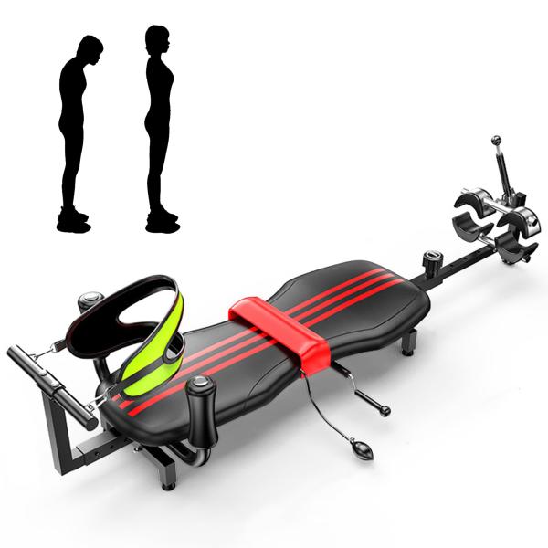 背中、腰、膝、足首をストレッチして、一日中座っていることによる衝撃を軽減します。 パッド入りのベンチを使用すると、地面に快適に座ることができます。安全かつ快適に脊椎圧力を軽減します。 牽引療法で背中、腰、膝の痛みを和らげます。調節可能なヘッ...