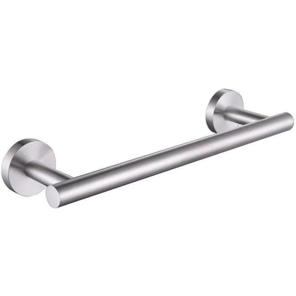 高品質なステンレススチール製のタオルバー、シングルタオルバーラックをご紹介。つや消しニッケル塗装が高級感を演出し、ラウンドデザインでおしゃれなバスルームタオルバーです。キッチンやバスルームなどあらゆる場所に壁マウント可能で、ネジタオルバーロ...