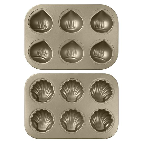 【食品級素材】食品級の炭素鋼素材を採用し，熱伝導がよく、穏やかで持久に使用できます。食べ物の成熟度、色、味を保って,気軽に焼くことができます。【使用しやすい 】テフロン焼付塗装を行って、型離れしやすく、少量のオイルを使うだけで、型から抜きや...