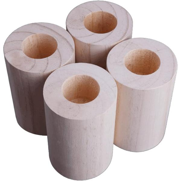 【家具の高さを上げて掃除をしやすくする】家具リフターは家具を持ち上げ、家具の高さを上げ、掃除ロボットの掃除をしやすくし、収納スペースを広げます。【高品質素材】天然無垢パイン材、クリアで美しい風合い、磨き上げられた表面、丸みを帯びたエッジ、環...