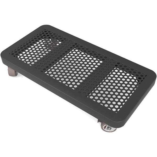 1.材質：金属。キャスター付きで移動がとても便利です、重いPC楽に移動ができだけでなく、カバンやお米なども簡単に輸送ことができます。2.スクラッチ防止角設計、人間化角設計。一体成形、厚みのある強化亜鉛メッキパイプフレーム、傷防止の丸みを帯び...