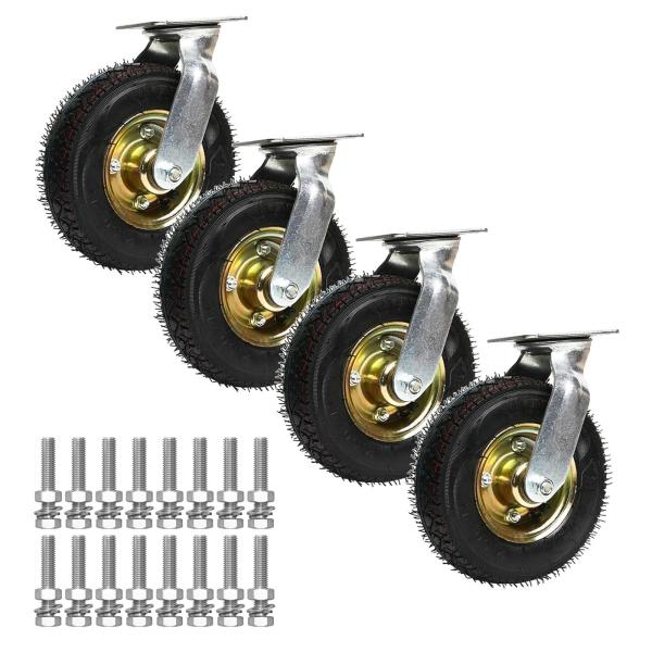 ? 産業用輸送用キャスターは弾性ゴムと固体鋼板で作られており、厚くなったカーカスタイヤと厚さ5mmのフレームを使用しており、強力で耐久性、耐摩耗性、滑り止め、衝撃吸収、緩衝性があり、強力な耐荷重性を備えています。? フラットトップベース、強...