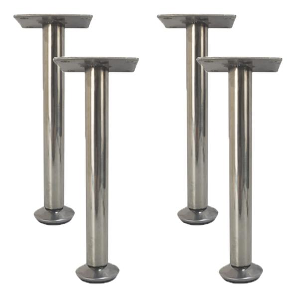 ステンレススチール テーブル脚、防錆、色あせなし、耐腐食性、および清掃が容易です。ベースには滑り止め・耐摩耗性の保護パッドを装備し、床の摩耗を効果的に低減し、騒音を低減します強力な支持力：4ピースのキャビネット足はステンレススチールでできて...