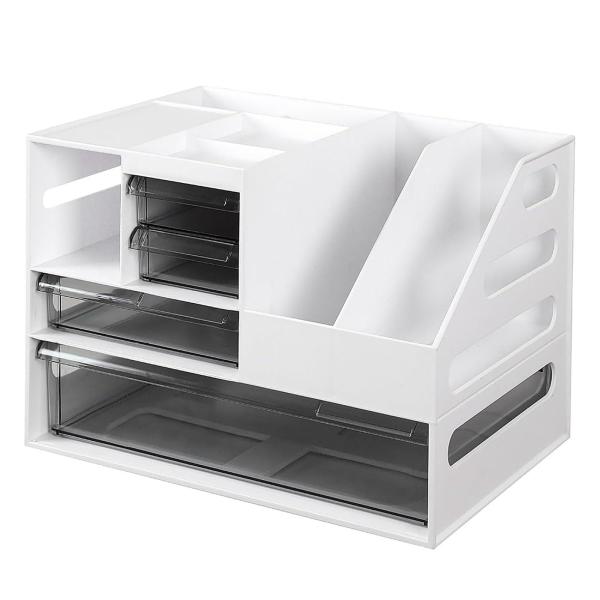 【省スペース設計】サイズ:34*25.5*24.5cm。材質:良質PP材質で。耐?性、防水性があり、汚れに強く清潔で。耐荷重が強く、変形しにくく、耐久性があり、安定感もアップします!色:白、グレー、カーキ。【大容量&amp;amp;収納力抜...