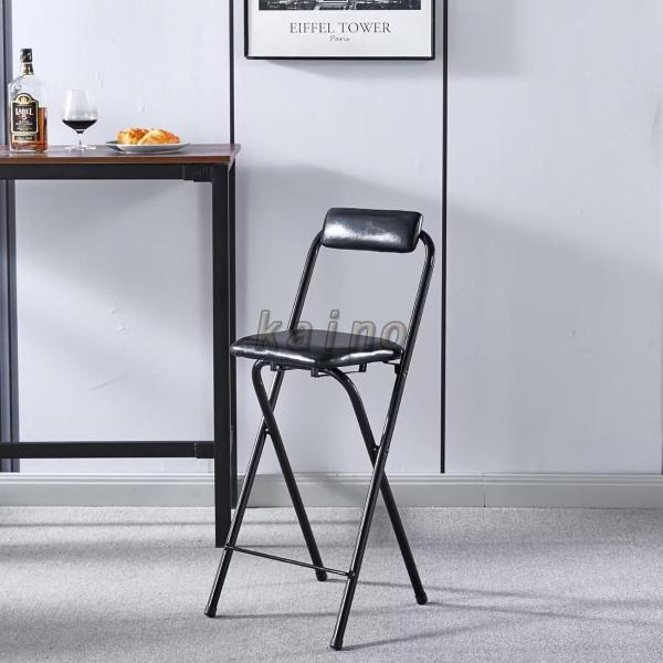 【信頼性の高い素材】高品質の鋼管でできており、強くて安定しており、強力な支持力があり、シートクッションはPUスポンジパッドでできており、高反発スポンジ充填でできており、変形することなく長時間座り、快適な座り心地を提供できます【折りたたむのが...