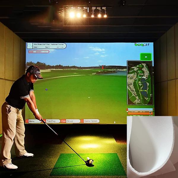 【家庭用 商業の用】この多機能スクリーンをインパクトスクリーン、ゴルフシミュレーター プロジェクションカーテン、バッフルネットとして使用します。【衝撃を吸収するために厚く】厚く、吸音性があり、初心者がゴルフを練習したりプレーしたりするために...