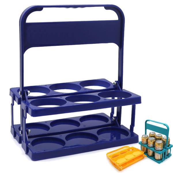 サイズ: 約。 31cmx24.5cmx18cm/12.60インチx9.64インチx7.09インチ。省スペース設計: このボトルホルダーは折りたたみ式なので、持ち運びや保管が簡単で、自宅や外出先でスペースを効果的に節約できます、ビール愛好家...