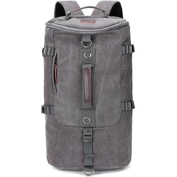 【商品仕様】サイズ：高さ49cm　横幅 32cm、マチ28cm 重さ：約0.87kｇ 　容量：約33L　ポケット数：前面1・背面1・内部2【防水生地】ジムバッグは高品質なキャンバス素材を採用し、耐磨耗性、耐久性にも優れております。防水加工に...