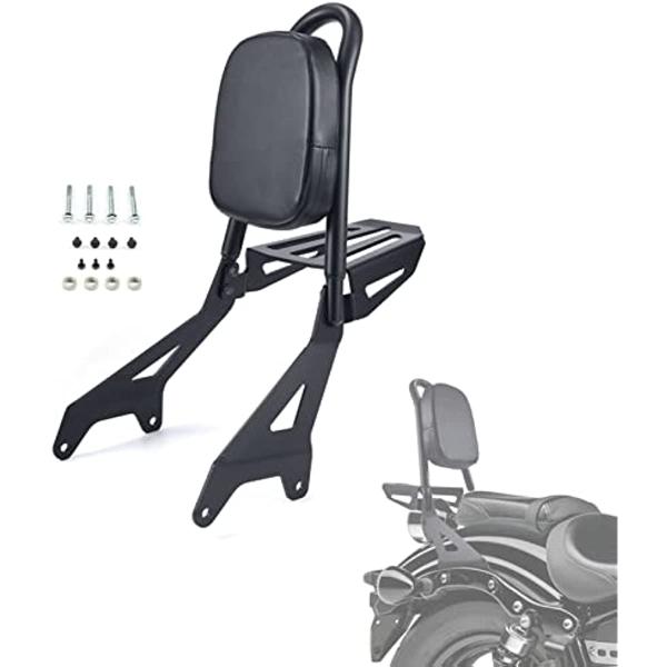 高品質のスチールメタルと合成皮革、十分に頑丈で非常に頑丈なバーは、長期間使用できますシーシーバーは、ヤマハ V スターボルト XV950 XVS950 2015 2016 2017 2018 2019 2020 2021 2022 2023...