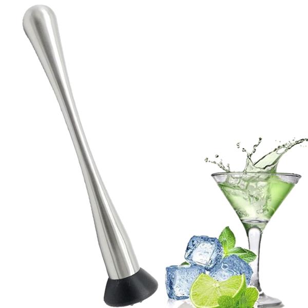 ??サイズ：約30cm、素材：ステンレス・プラスチック樹脂。強くて丈夫！??アイスキューブ、ストロベリー、レモン、ミント、バジル、ビターキャンディーキューブなど、カクテルに加えたいものを簡単につぶして、モヒートなどの美味しいカクテルやドリン...