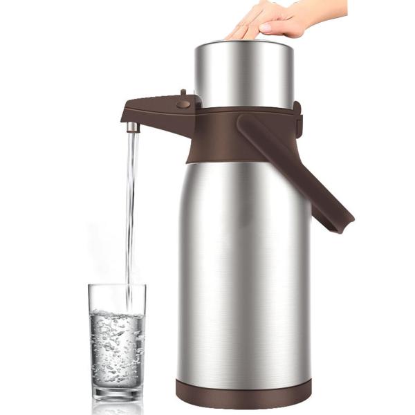 【保温・保冷・72時間の長期保温】二層ステンレス真空断熱設計、健康と安全、長時間の保温・保冷、強くて頑丈。傾けて水を注げるので、スムーズに水が出てきて、水が飛び散りにくい。朝のコーヒーを温かく保ち、水/お茶を温かく保ち、水やその他の飲み物を...