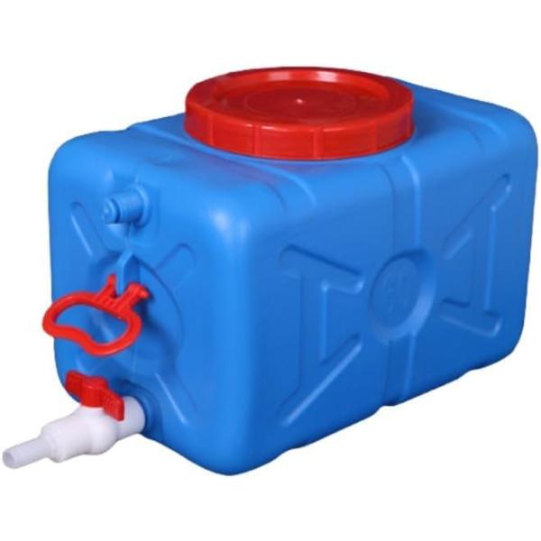 【大容量バケツ】外部給水タンクは25L/50L/100Lの大容量、ブルー、アウトドアでも家庭でも使える非常用バケツとして、 水の貯蔵、ワインの貯蔵、食用油、酢、化学薬品、その他多くの用途にも使用できます。【素材】食品グレードの高密度ポリエチ...