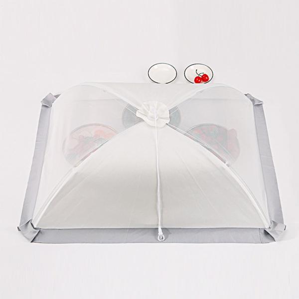 【虫よけ・埃よけ】フードカバーは優れた通気性が備えるので、ハエなど虫やホコリから食べ物を守るだけでなく、数時間で食物が酸っぱくなるのを避けることもできます。いつでもおいしい物を食べられます。家族みんなに健康な生活を作りましょう。【可折り畳み...