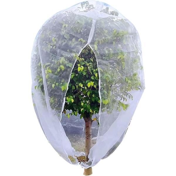 ジッパーと引き紐付きの高品質園芸植物メッシュバッグで、取り付けや取り外しが簡単です。ブルーベリー、ブドウ、トマト、レモン、イチゴ、オレンジ、その他の果樹を昆虫、セミ、鳥から守ります。柔らかく耐久性のあるメッシュ素材により、光合成を妨げずに植...