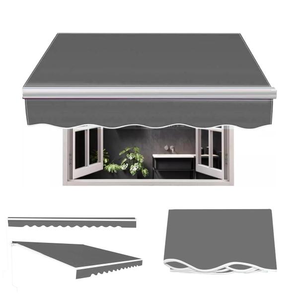 ?オーニングテントカラフルな布地：この日除け オーニング テントは、さまざまな目を引く色とパターンが特徴で、庭やテラス、デッキの視覚的魅力を高め、効果的な日除けを提供します。日よけスクリーンが楽しい雰囲気を演出し、屋外エリアをより温かく活気...