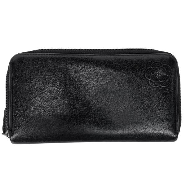 CHANEL シャネル ココマーク ラウンドファスナー 長財布 CHANEL シャネル ココマーク ラウンドファスナー 長財布
