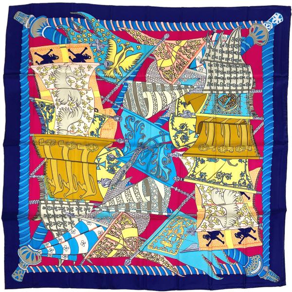 HERMES（エルメス） カレ 90 Etendards et Bonnieres 旗 スカーフ