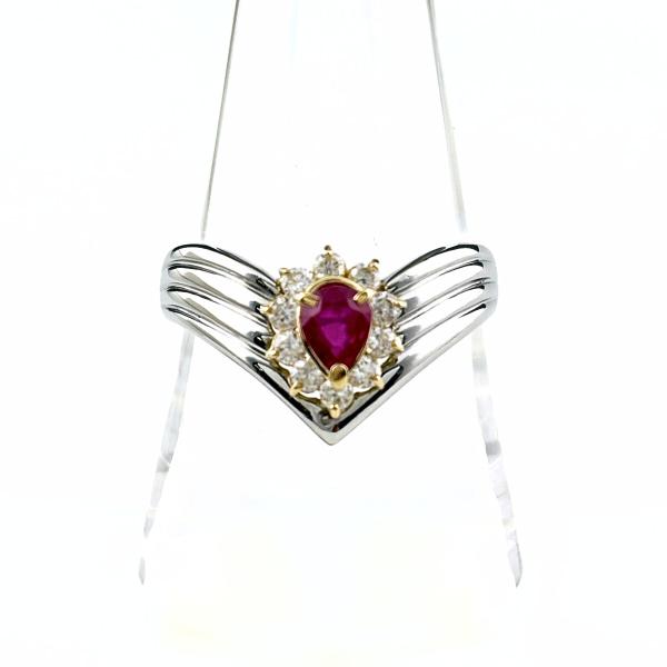 【ブランド状態ランク】ランクAB【タイプ】ルビー デザインリング【ライン】プラチナ 指輪 メレダイヤ【対象】メンズ【総重量】約5.4g【素材】Pt900、K18、ルビー【実寸サイズ】約21号【リング最大幅】約12.2mm【リング最小幅】約2...