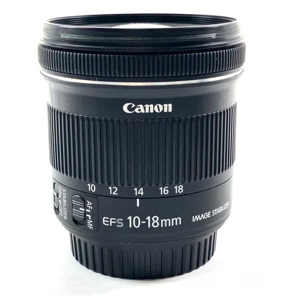【メーカー名】Canon【製品名】EF-S 10-18mm F4.5-5.6 IS STM【レンズ種類】一眼カメラ用レンズ（オートフォーカス）【カメラ付属品】レンズフード、リアキャップ【ブランド状態ランク】ランクC【コメント】【外観】スレや...