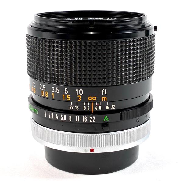【メーカー名】Canon【製品名】FD 35mm F2 S.S.C. 後期 （緑A付）【レンズ種類】一眼カメラ用レンズ（マニュアルフォーカス）【カメラ付属品】フロントキャップ、リアキャップ【ブランド状態ランク】ランクC【コメント】【外観】若...