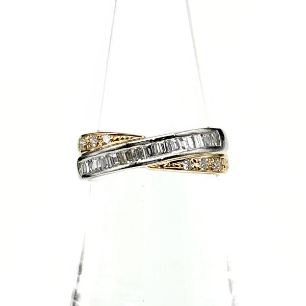 【ブランド状態ランク】ランクAB【タイプ】メレダイヤ デザインリング【ライン】プラチナ YG イエローゴールド メレダイヤ 指輪【対象】レディース【総重量】約4.8g【素材】Pt900、K18、ダイヤモンド【実寸サイズ】約12号【リング最大...