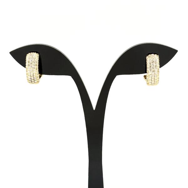 【ブランド状態ランク】ランクAB【タイプ】メレダイヤ デザインイヤリング【ライン】YG イエローゴールド 【対象】レディース【総重量】約4.8g【素材】K18、ダイヤモンド【実寸サイズ】約15.5×6.0【コメント】メレダイヤ：0.50、0...